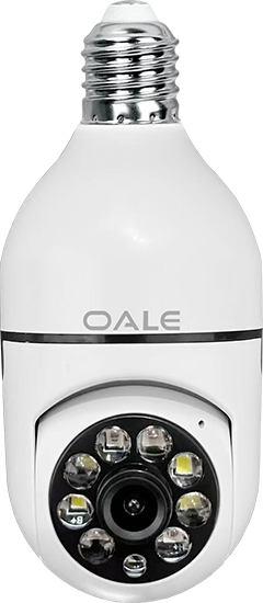 موبایل آماترا – دوربین مداربسته لامپی هوشمند بی‌سیم دید در شب اوآلی مدل ...